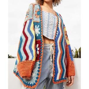 POL | Sweaters | New Pol Granny Square Cardigan In Orangemulti | Poshmark